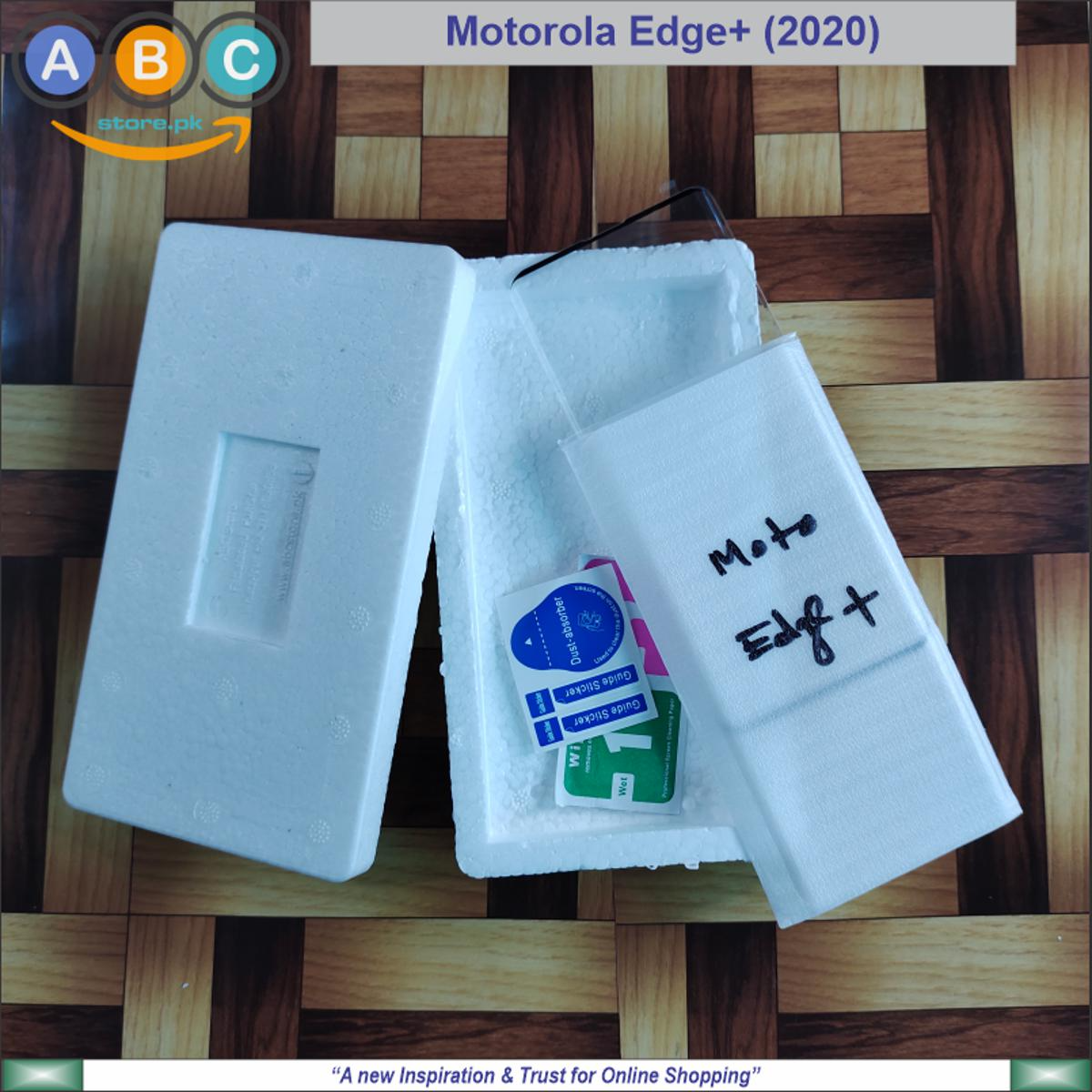 Motorola Edge+ (2020), Polished Tempered 9H Curved with Black Borders ...